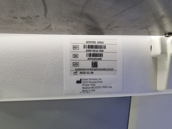 Datex Ohmeda Aespire View Anaesthetic Machine