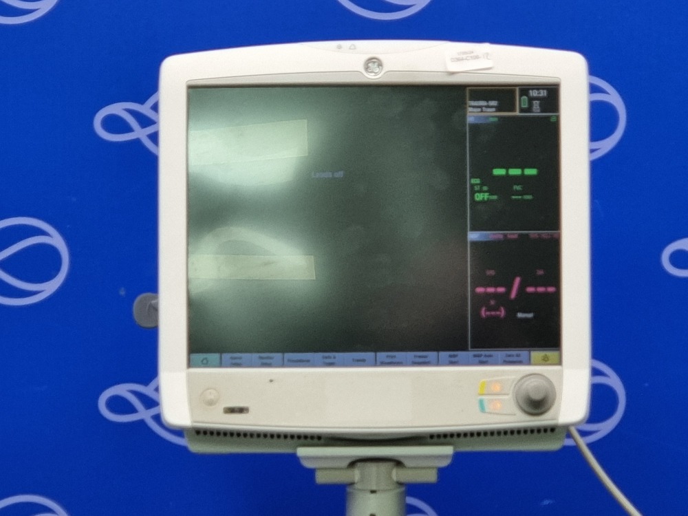 GE Carescape B650 Patient Monitor on Rollstand