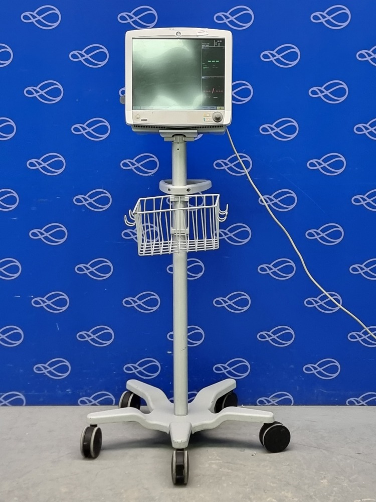 GE Carescape B650 Patient Monitor on Rollstand