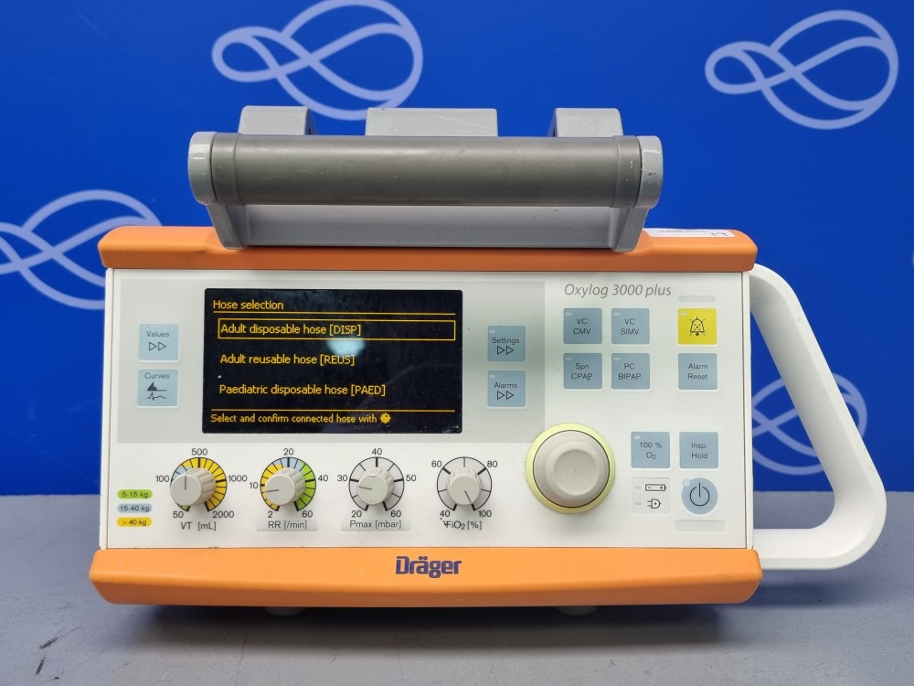 Draeger Oxylog 3000 Plus Ventilator