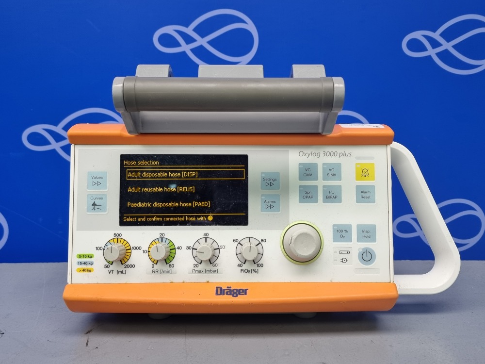Draeger Oxylog 3000 Plus Ventilator