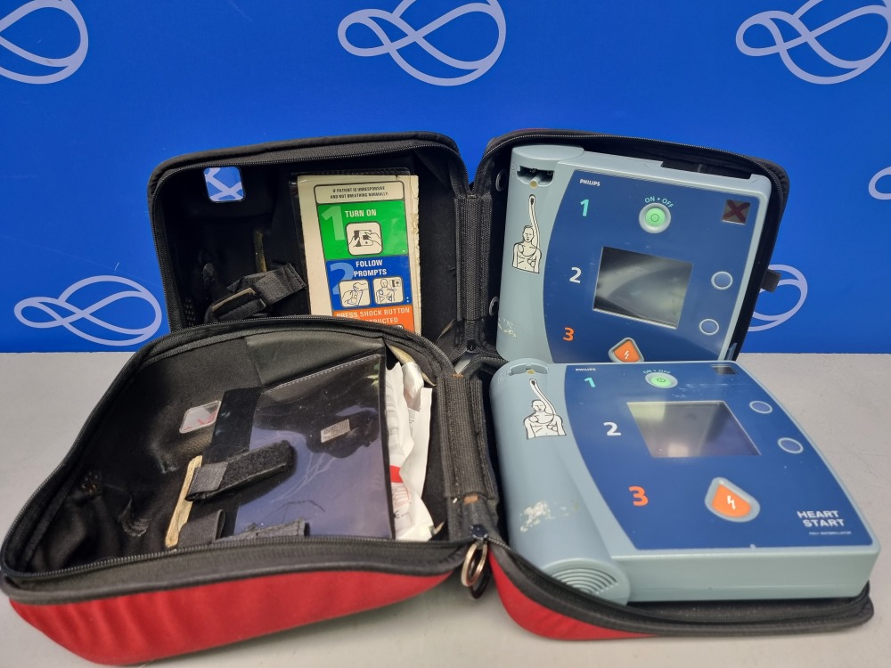 2 x Philips Heartstart FR2 Defibrillator