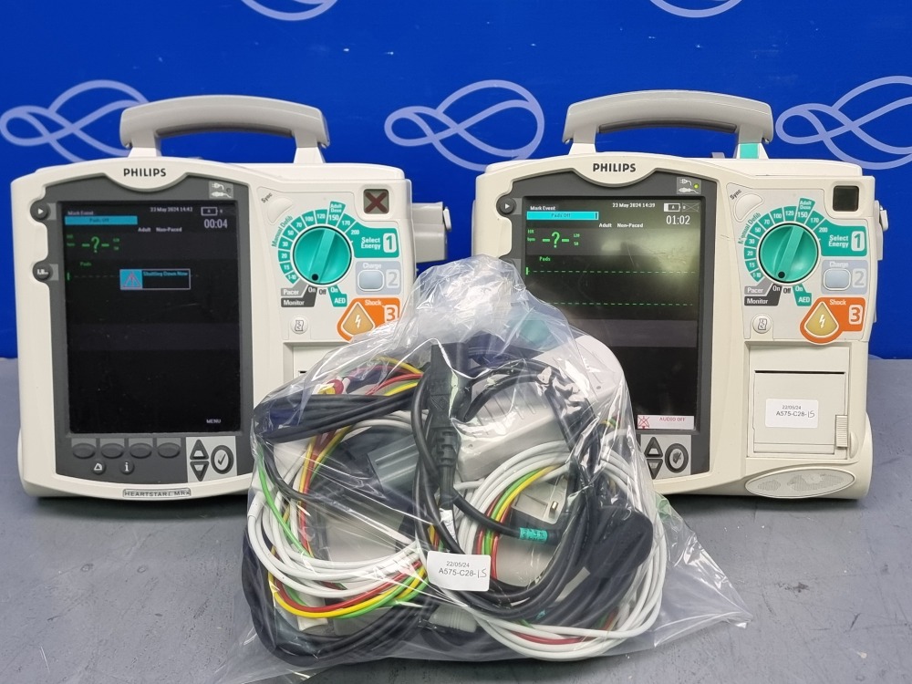 2 x Philips Heartstart MRx Defibrillator with Pace Function