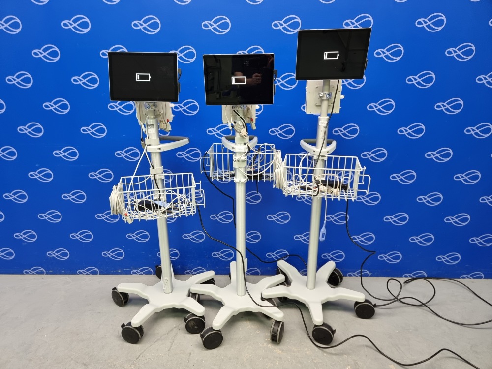 3 x Beacon Caresystem - ICU Ventilator Advisory System on Rollstand