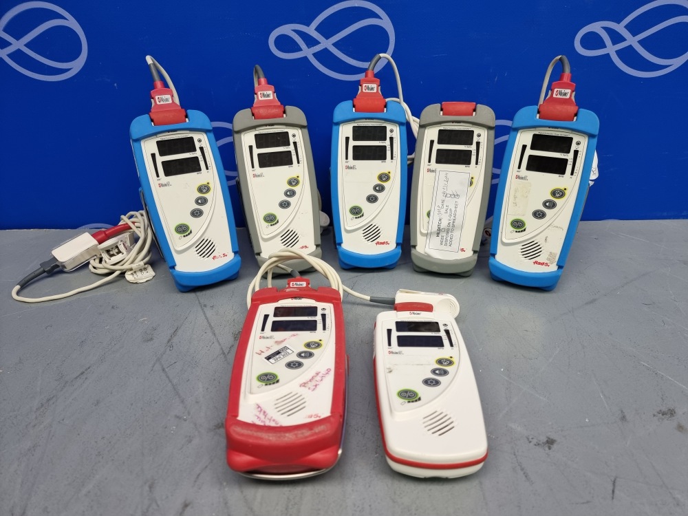 7 x Masimo SET Rad-5 Signal Extraction Pulse Oximeter
