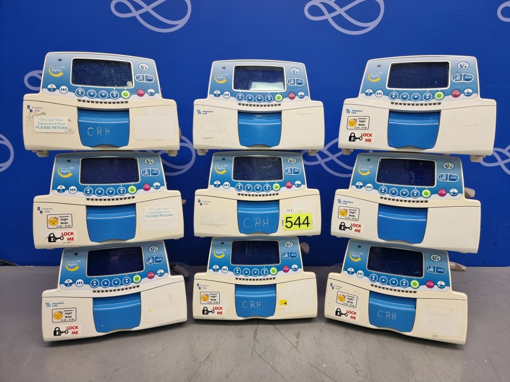 9 x Fresenius Kabi Volumat MC Agilia Infusion Pump