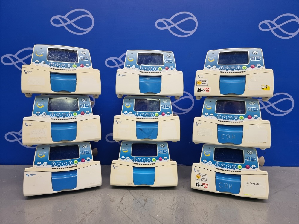 9 x Fresenius Kabi Volumat MC Agilia Infusion Pump