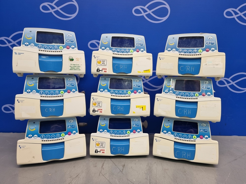9 x Fresenius Kabi Volumat MC Agilia Infusion Pump