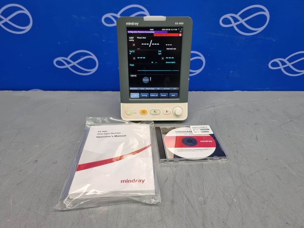 Mindray VS-900 Vital Signs Patient Monitor and Roll Stand