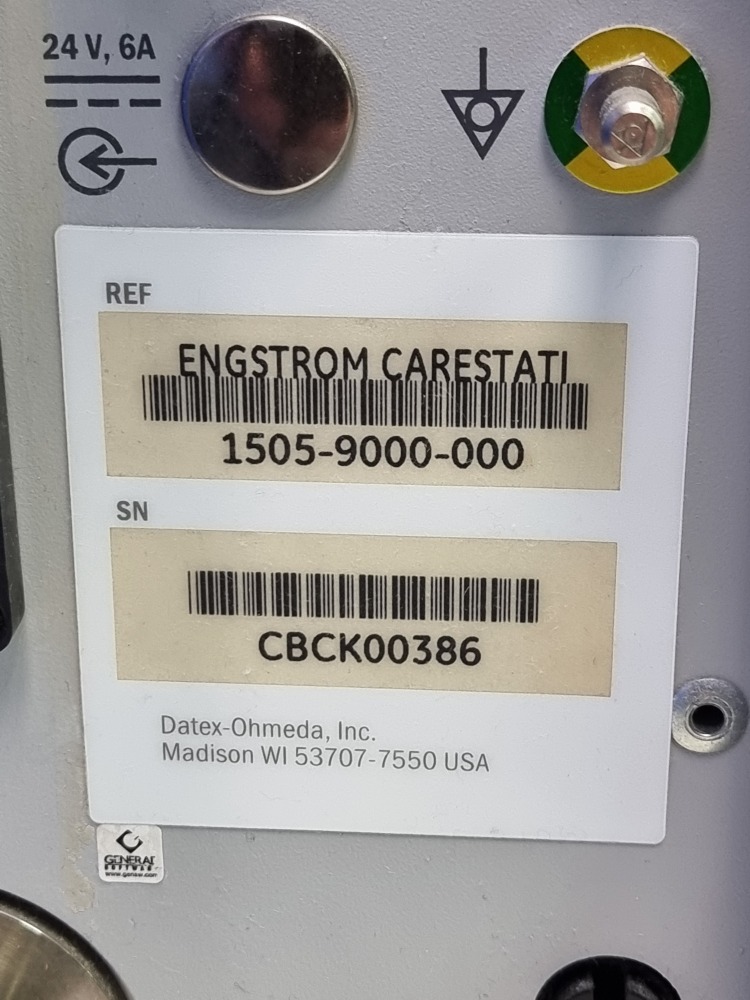 GE Datex Ohmeda Engstrom Carestation Ventilator