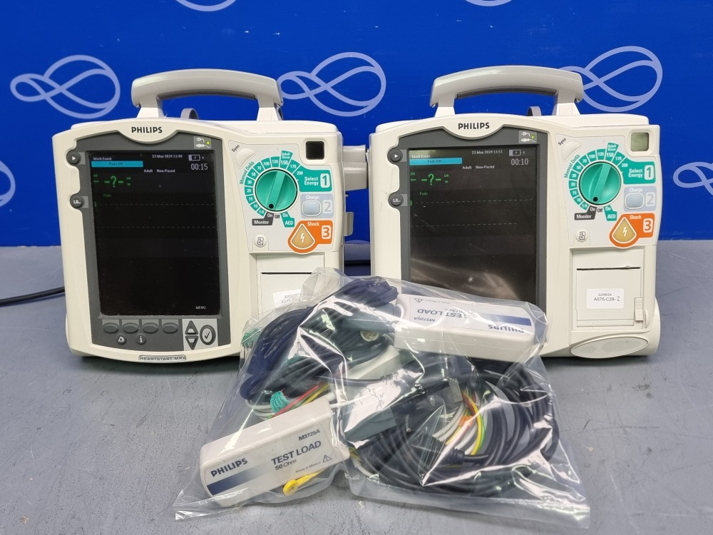 2 x Philips Heartstart MRx Defibrillator