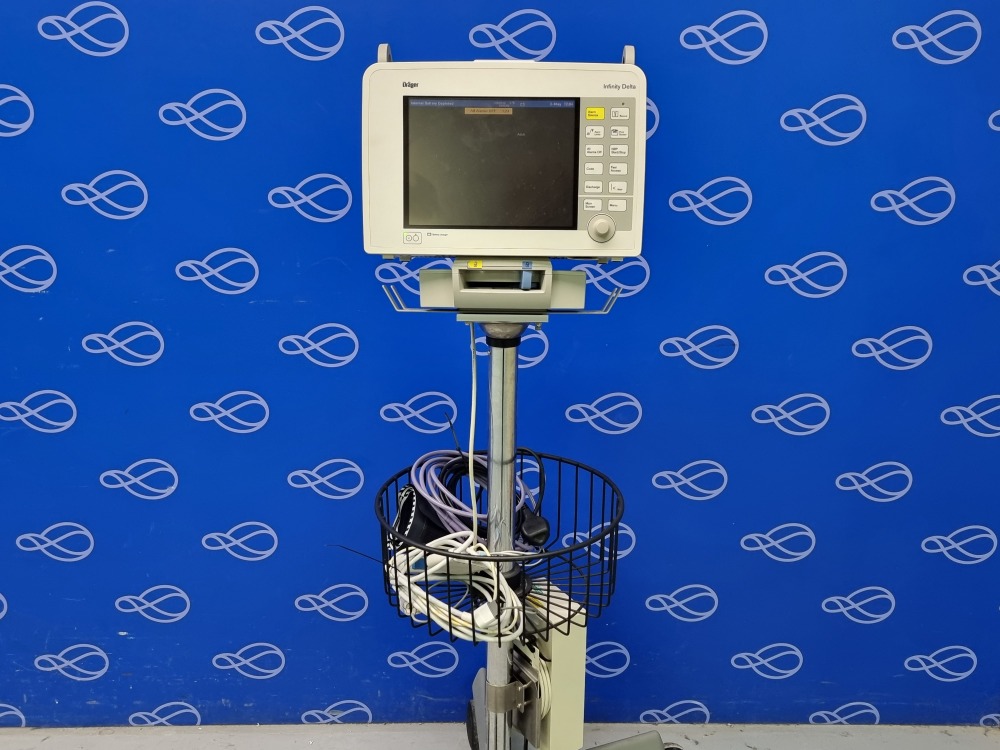 Draeger Infinity Delta Patient Monitor on Rollstand
