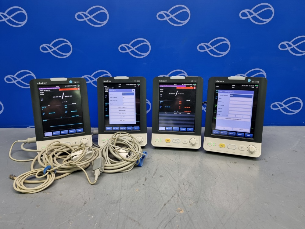 4 x Mindray VS-900 Vital Signs Patient Monitor