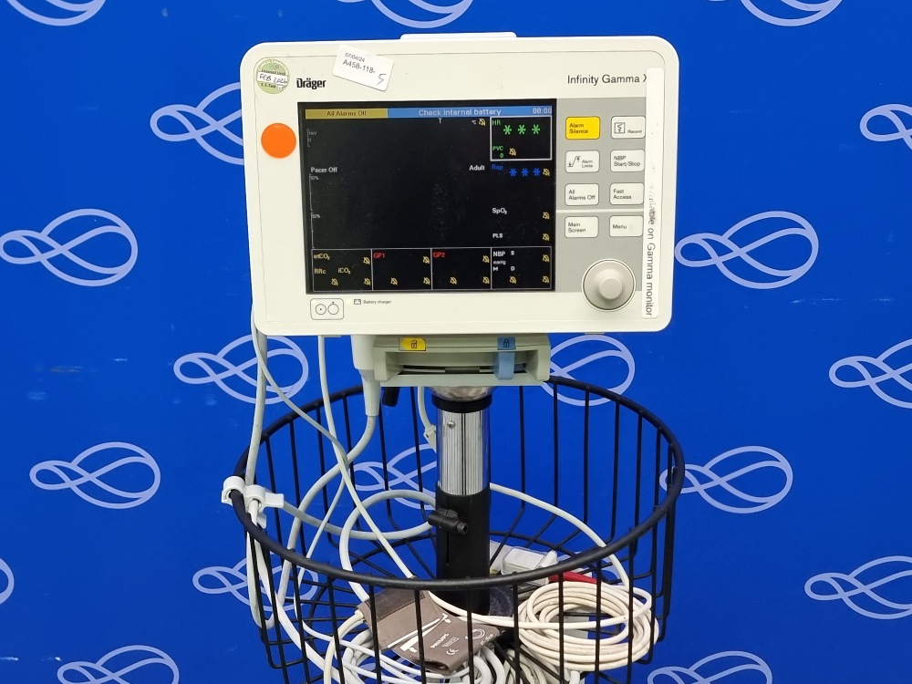 Draeger Infinity Gamma XL on Rollstand