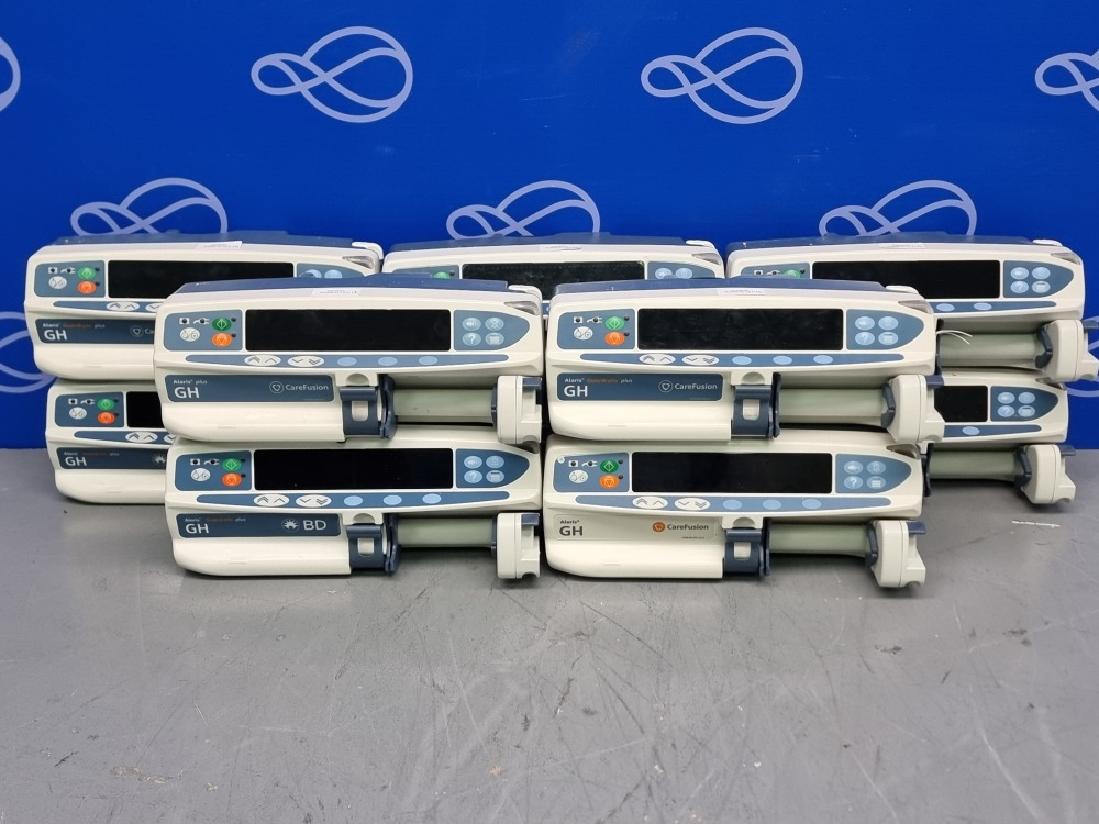 8 x Alaris Guardrails Plus GH Syringe Driver, 1 x Alaris Plus GH ...