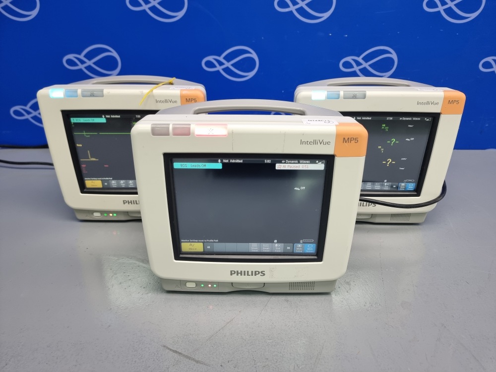 3 x Philips IntelliVue MP5 Patient Monitor