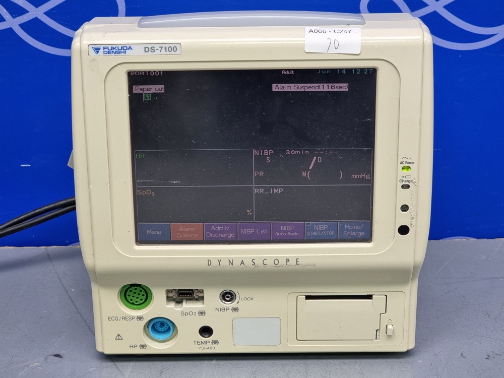Fukuda Denshi DS-7100 Dynascope Patient Monitor