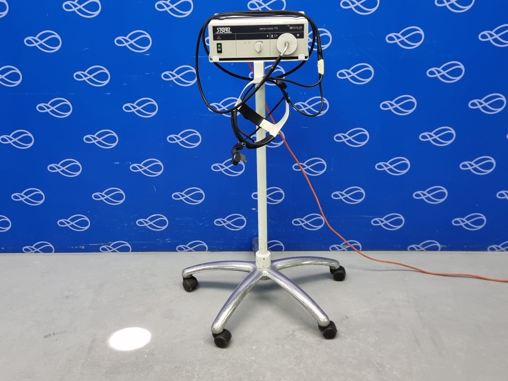 Storz Xenon Nova 175 Light Source with Fibre Optic Headlamp on Rollstand