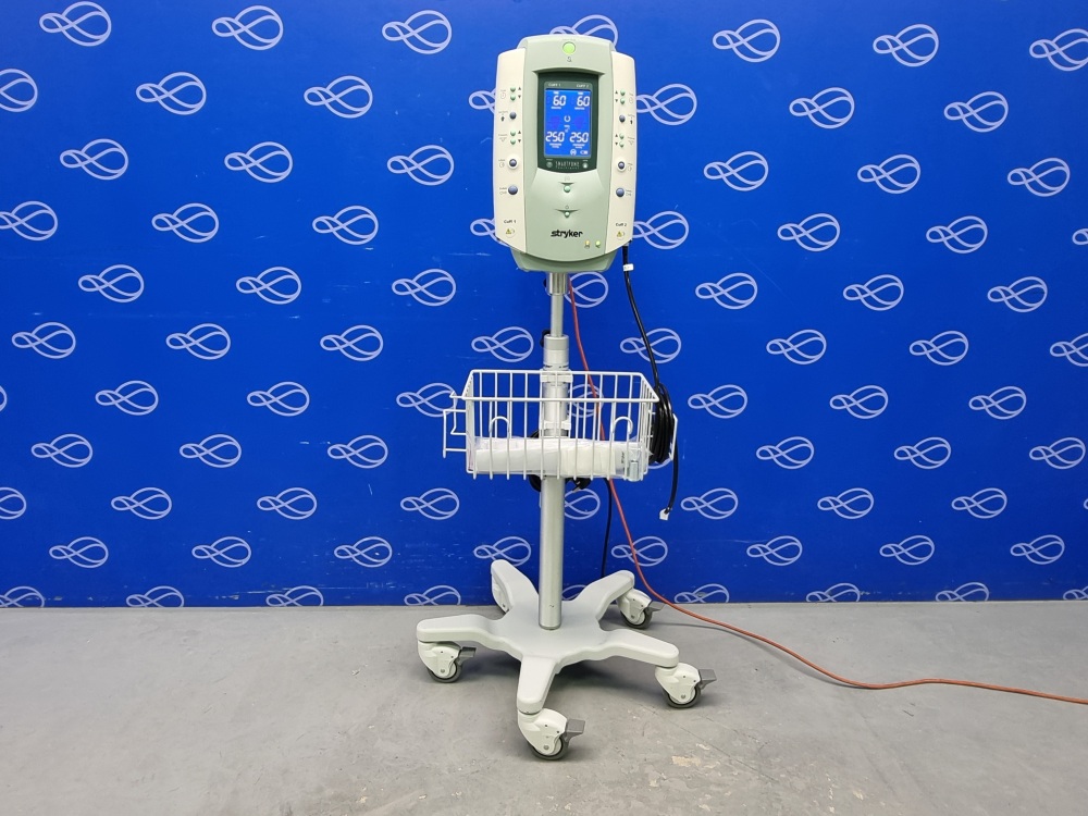 Stryker Smartpump Dual Channel Tourniquet on Rollstand