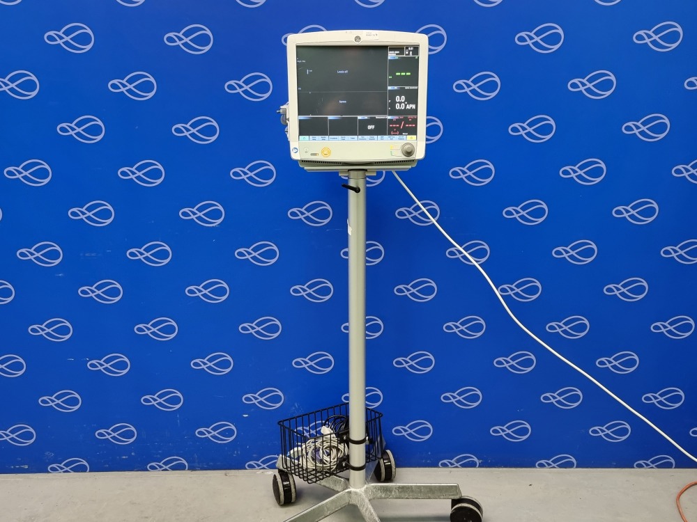 GE Carescape B650 Patient Monitor on Rollstand