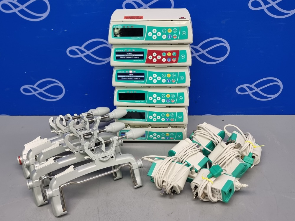6 x B Braun Infusomat Space Infusion Pump
