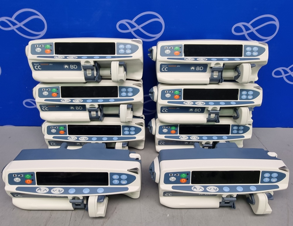 8 x Alaris Gaurdrail Plus CC Syringe Pump