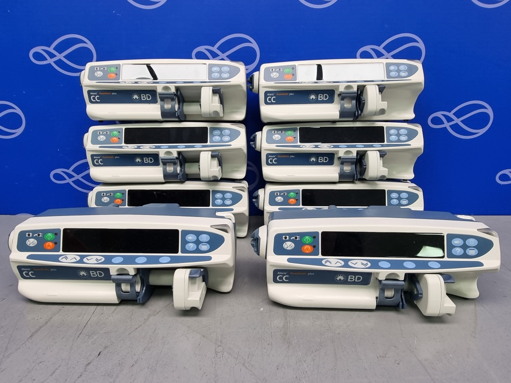 8 x Alaris Gaurdrail Plus CC Syringe Pump