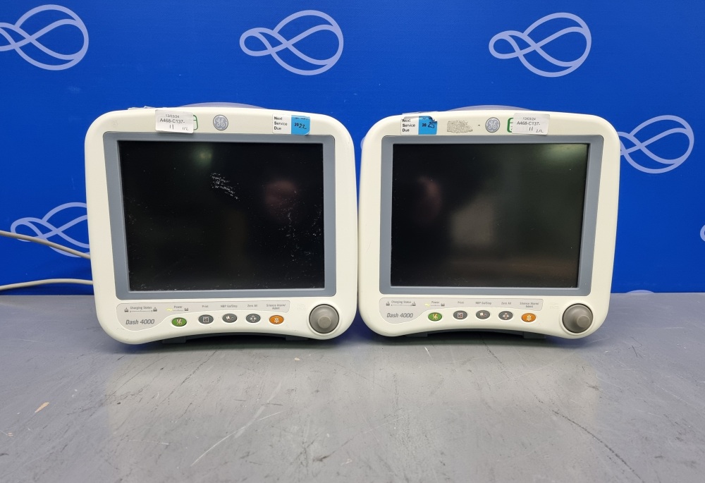 2 x GE Dash 4000 Patient Monitor