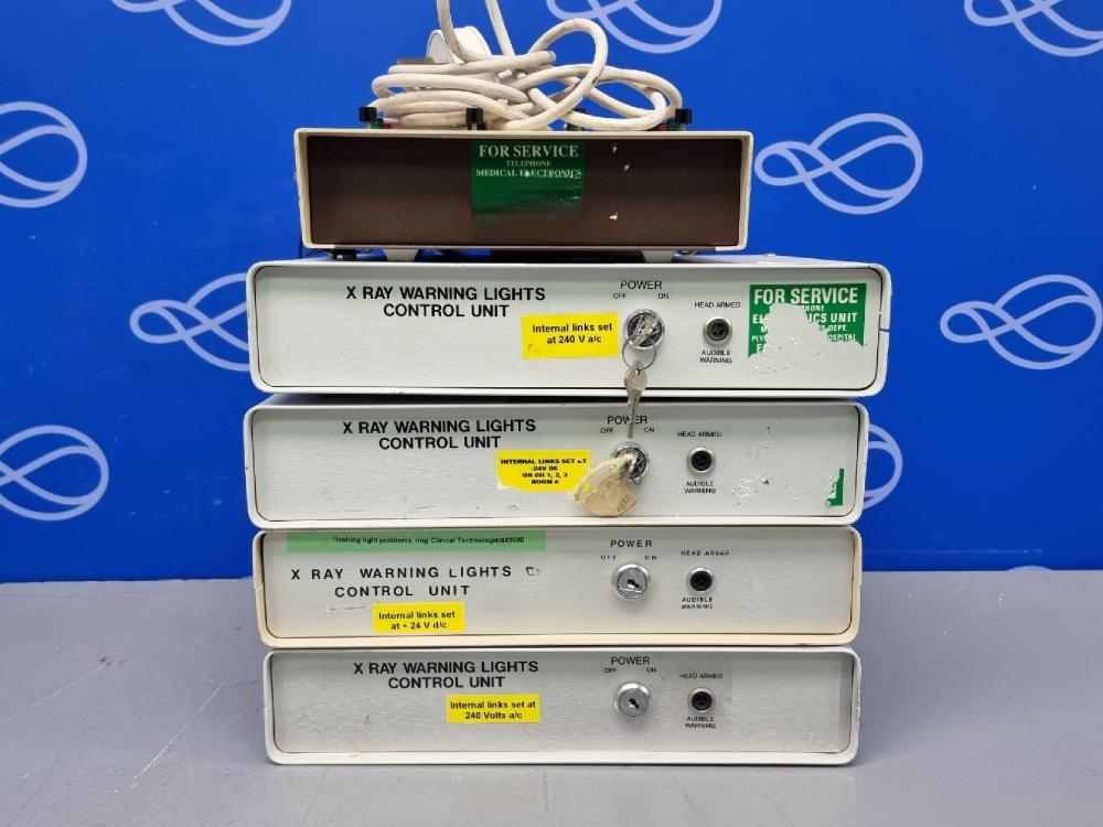 4 x X-Ray Warning Lights Control Unit and 1 x Mixing Panel