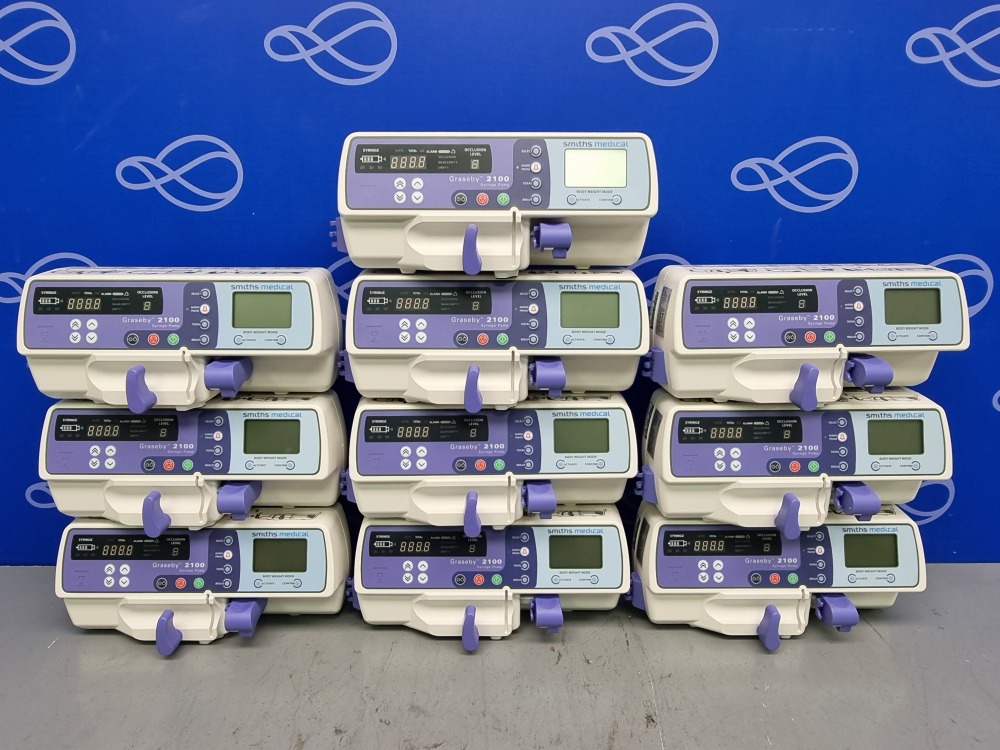 10 x Boxed Smith Medical Graseby 2100 Syringe Pump