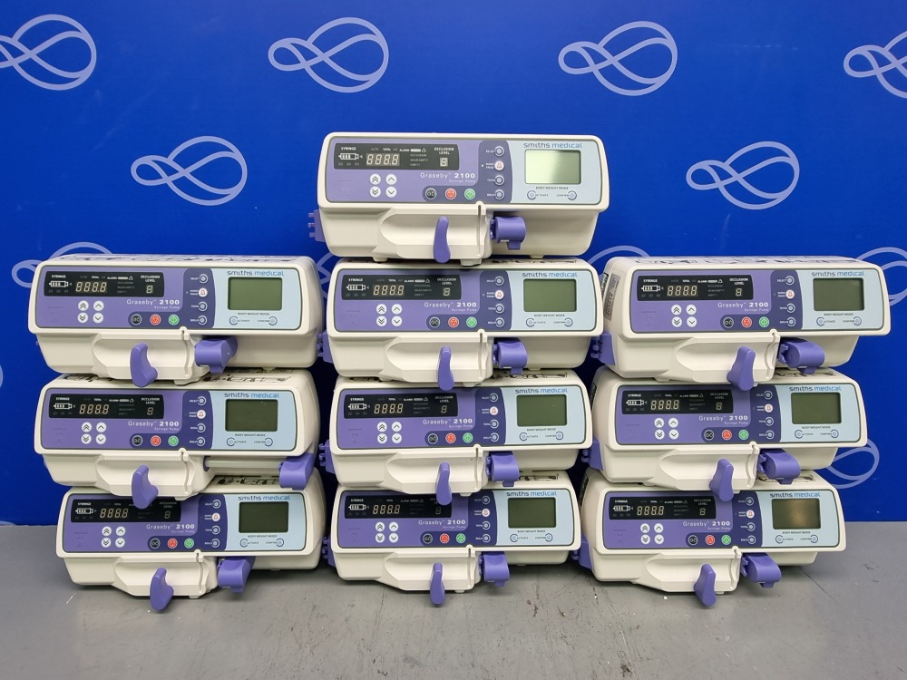 10 x Boxed Smith Medical Graseby 2100 Syringe Pump