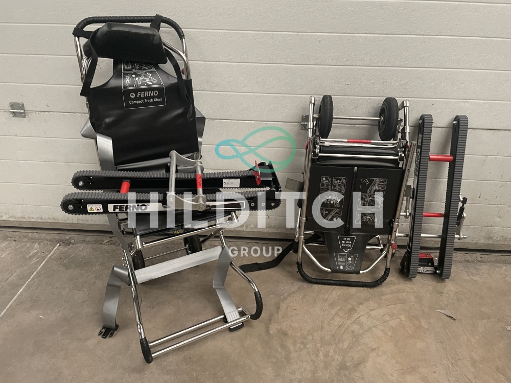 2 x Ferno Compact 2 Track Evacuation Chairs