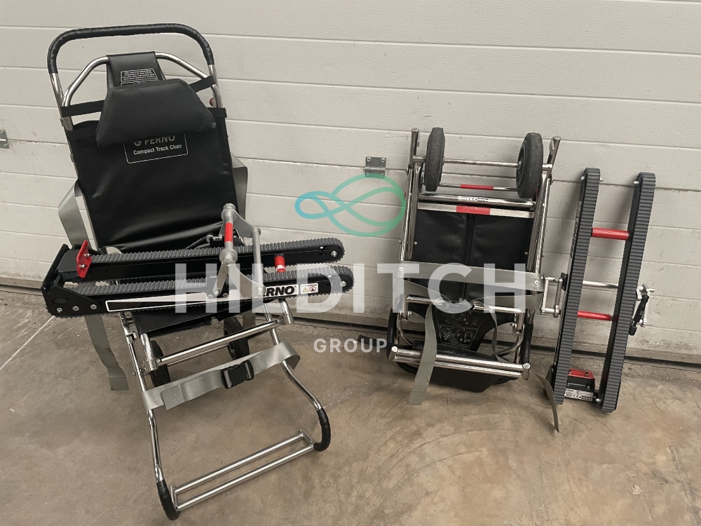2 x Ferno Compact 2 Track Evacuation Chairs