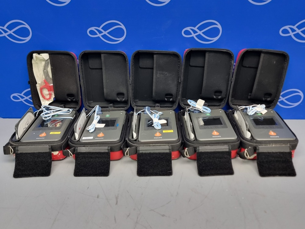 5 x Philips Heartstart FR3 AED Defibrillator