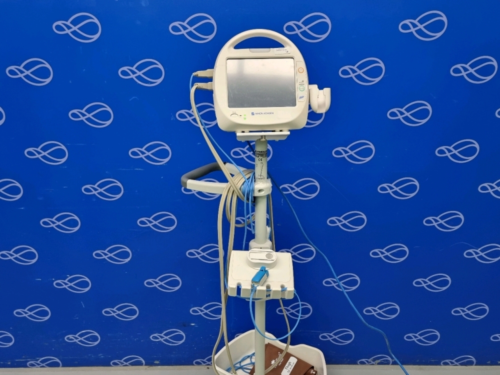 Nihon Kohden SVM-7160 Vital Signs Monitor on Rollstand