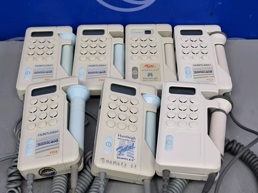 7 x Mixed Model Huntleigh Sonicaid Fetal Dopplex