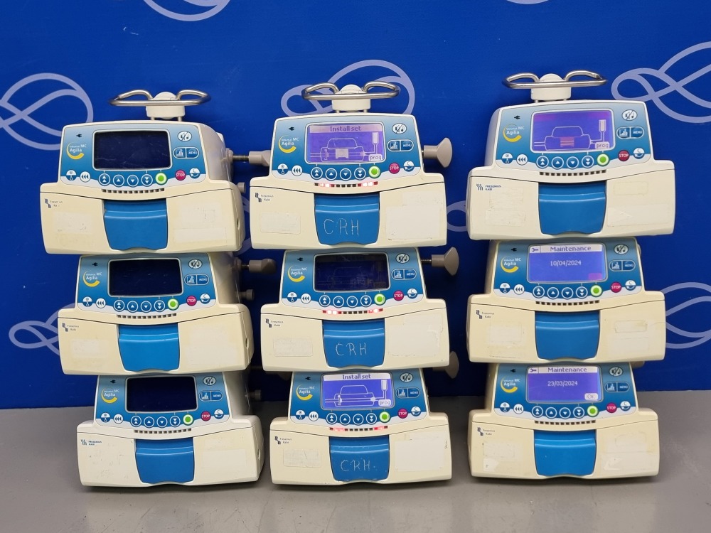 9 x Fresenius Kabi Volumat MC Agilia Infusion Pump