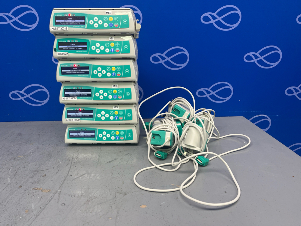 6 x B Braun Infusomat Space Infusion Pump