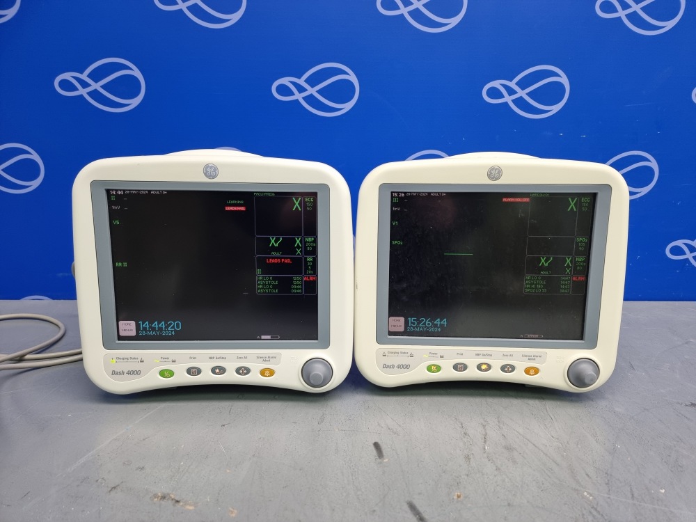 2 x GE Dash 4000 Patient Monitor