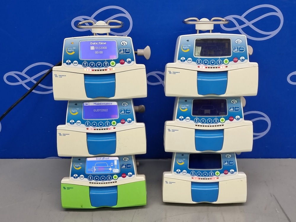 6 x Fresenius Kabi Volumat MC Agilia Infusion Pump