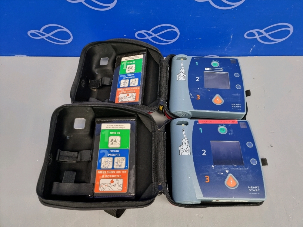2 x Philips Heartstart FR2 Defibrillator