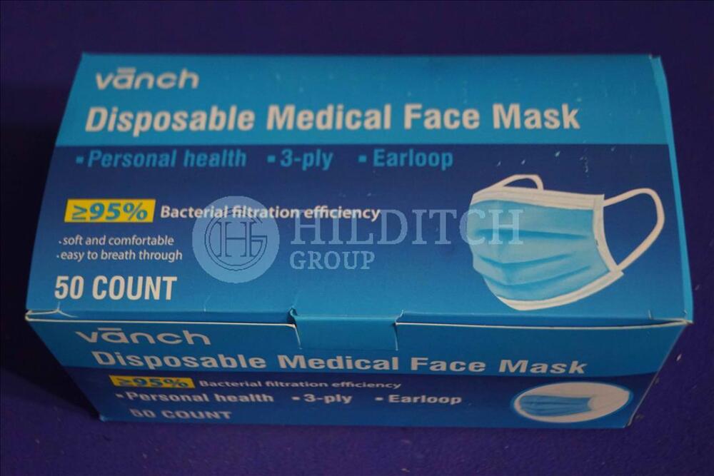 40,000 (20 boxes of 2000) x Vanch Disposable Medical Face Masks