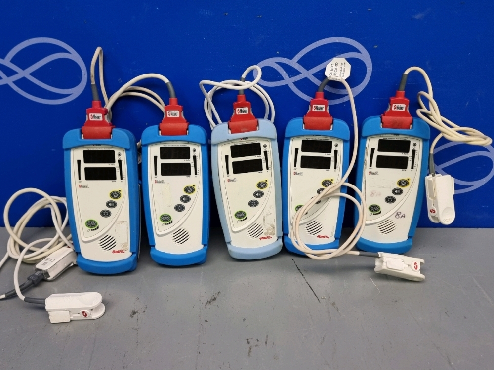 5 x Masimo Set RAD-5 Signal Extraction Pulse Oximeter