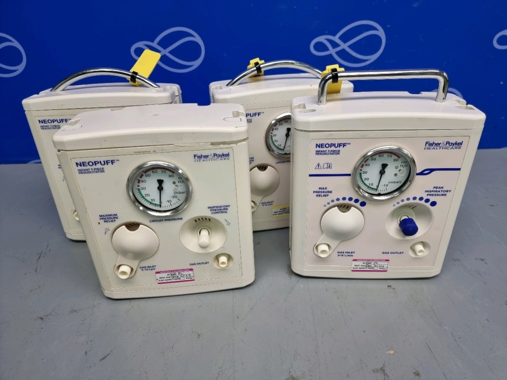 4 x Fisher & Paykel Neopuff Infant Resuscitator