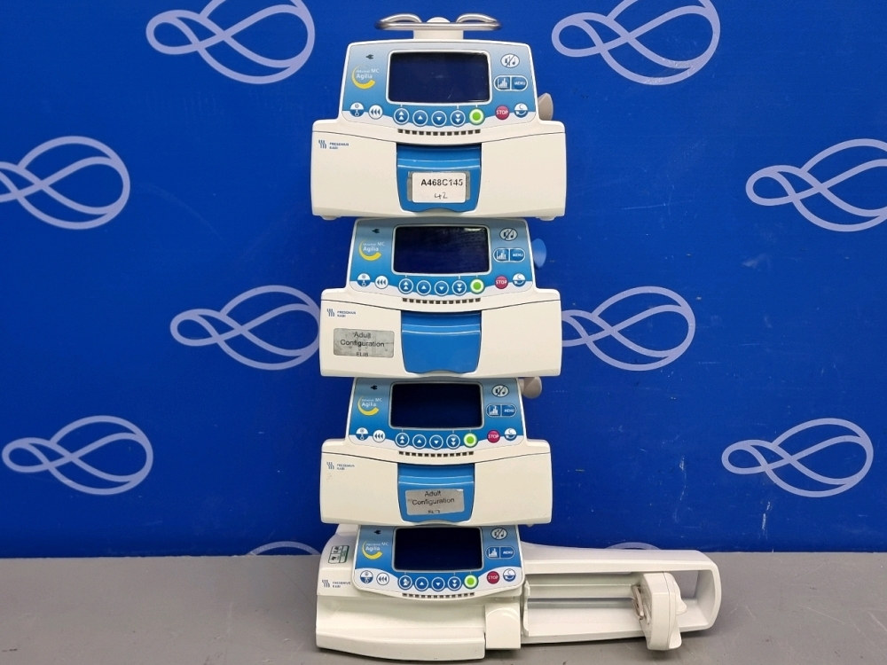 3 x Fresenius Kabi Volumat MC Agilia Infusion Pump and 1 x Fresenius ...