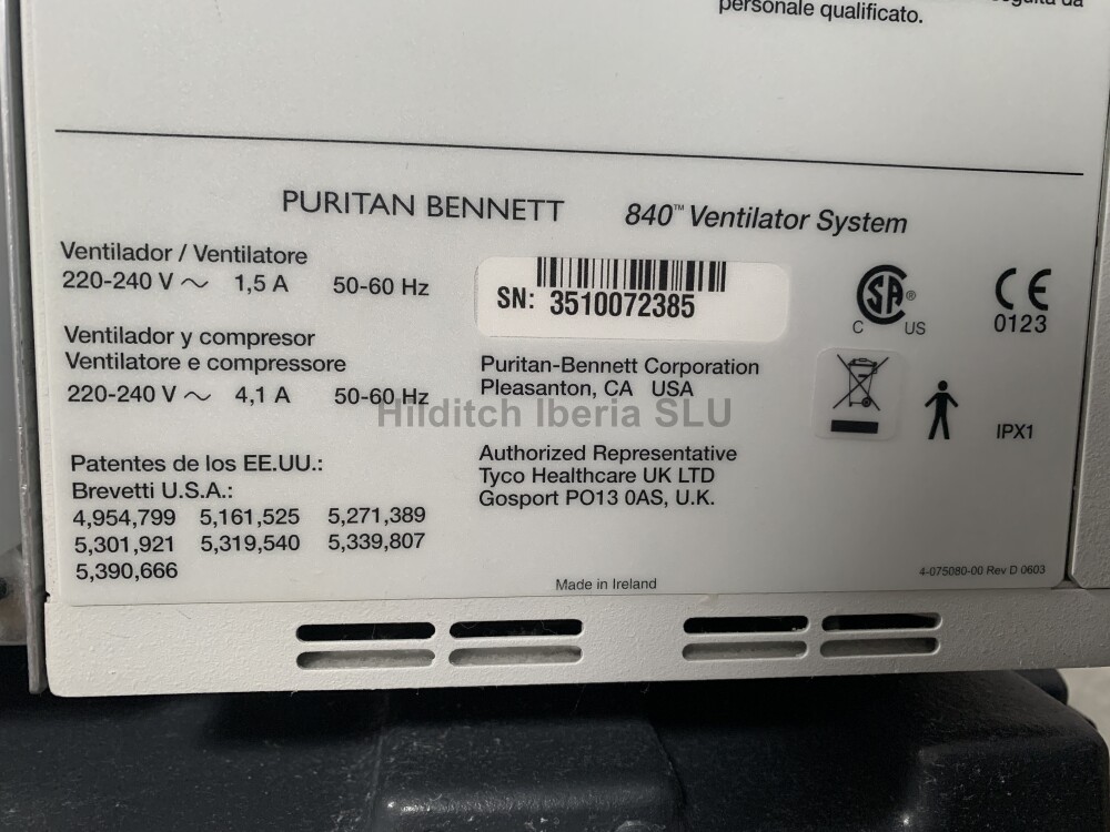 Puritan Bennett 840 Ventilator System
