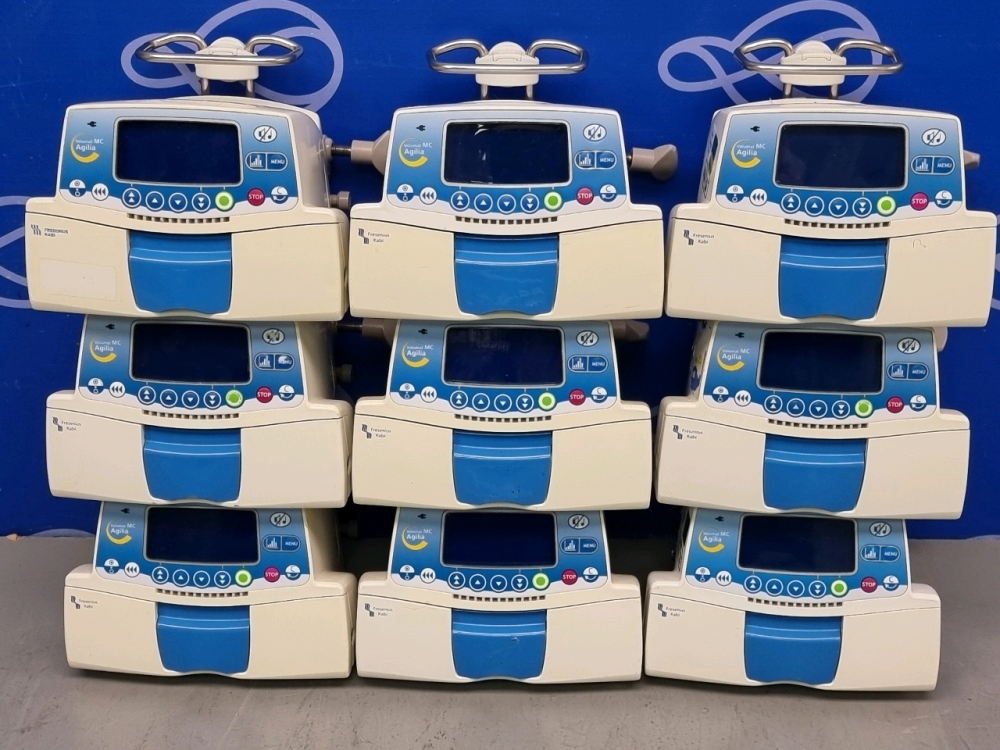 9 x Fresenius Kabi Volumat MC Agilia Infusion Pump
