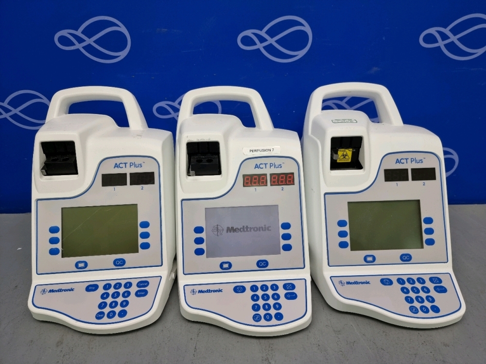 3 x Medtronic ACT Plus Automated Coagulation Timer