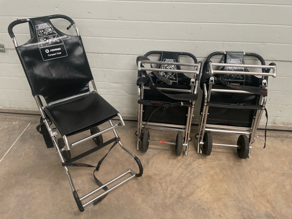 3 x Ferno Compact Evacuation Chairs