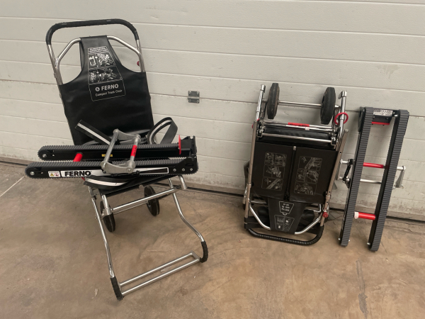 2 x Ferno Compact 2 Track Evacuation Chairs